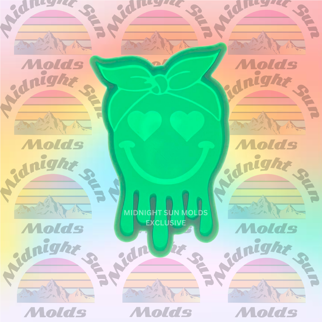 Heart Eyes Drip Smiley – Midnightsunmolds