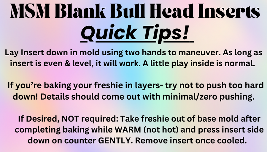 MSM Blank Bull Head *FOR INSERTS* – Midnightsunmolds