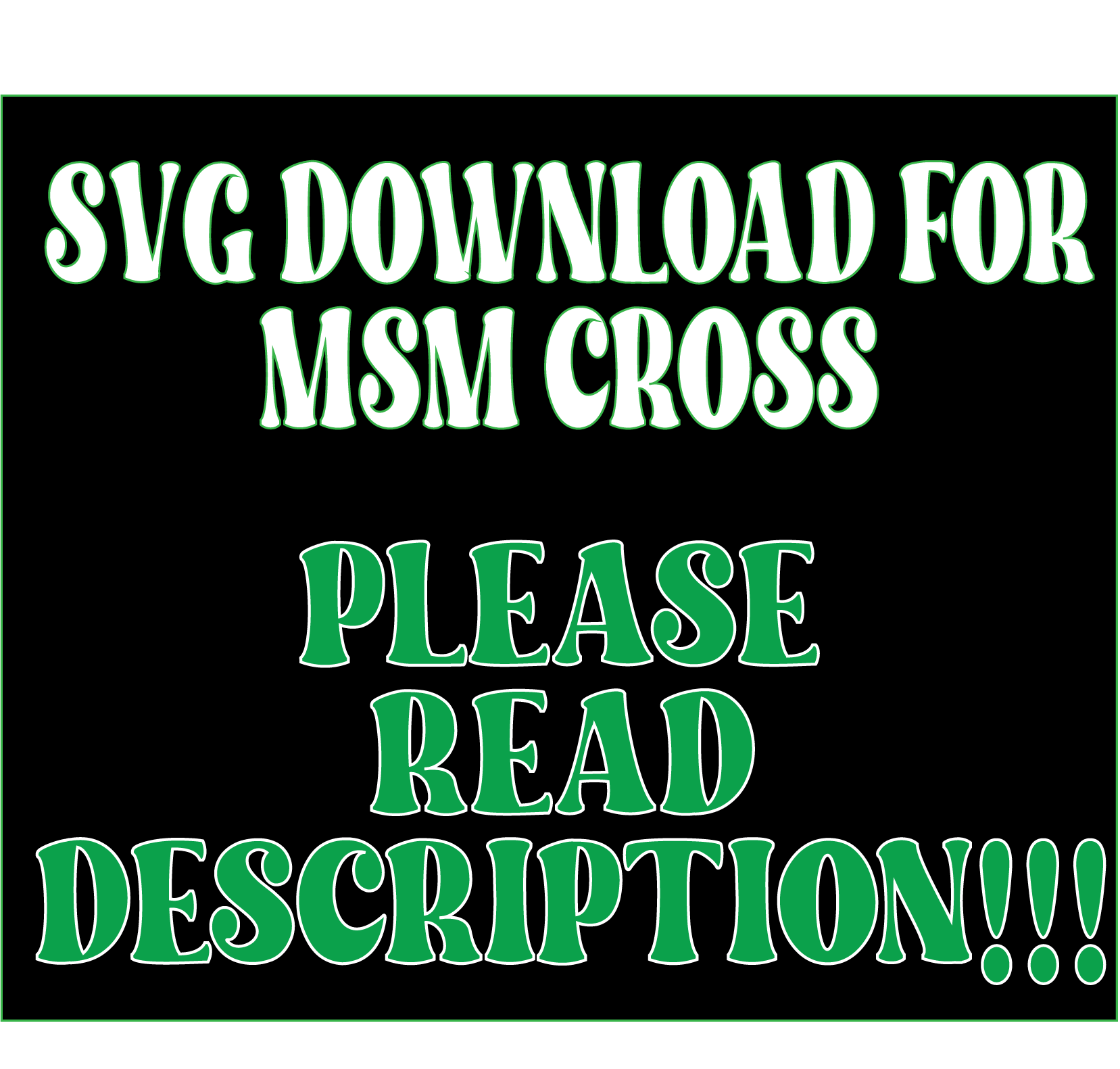 MSM Cross *SVG Digital File* – Midnightsunmolds