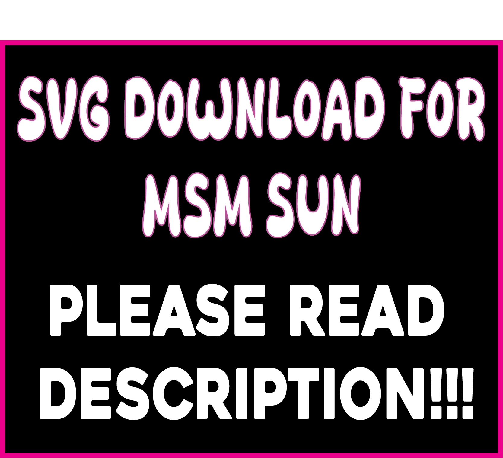 MSM Sun *SVG Digital File* – Midnightsunmolds