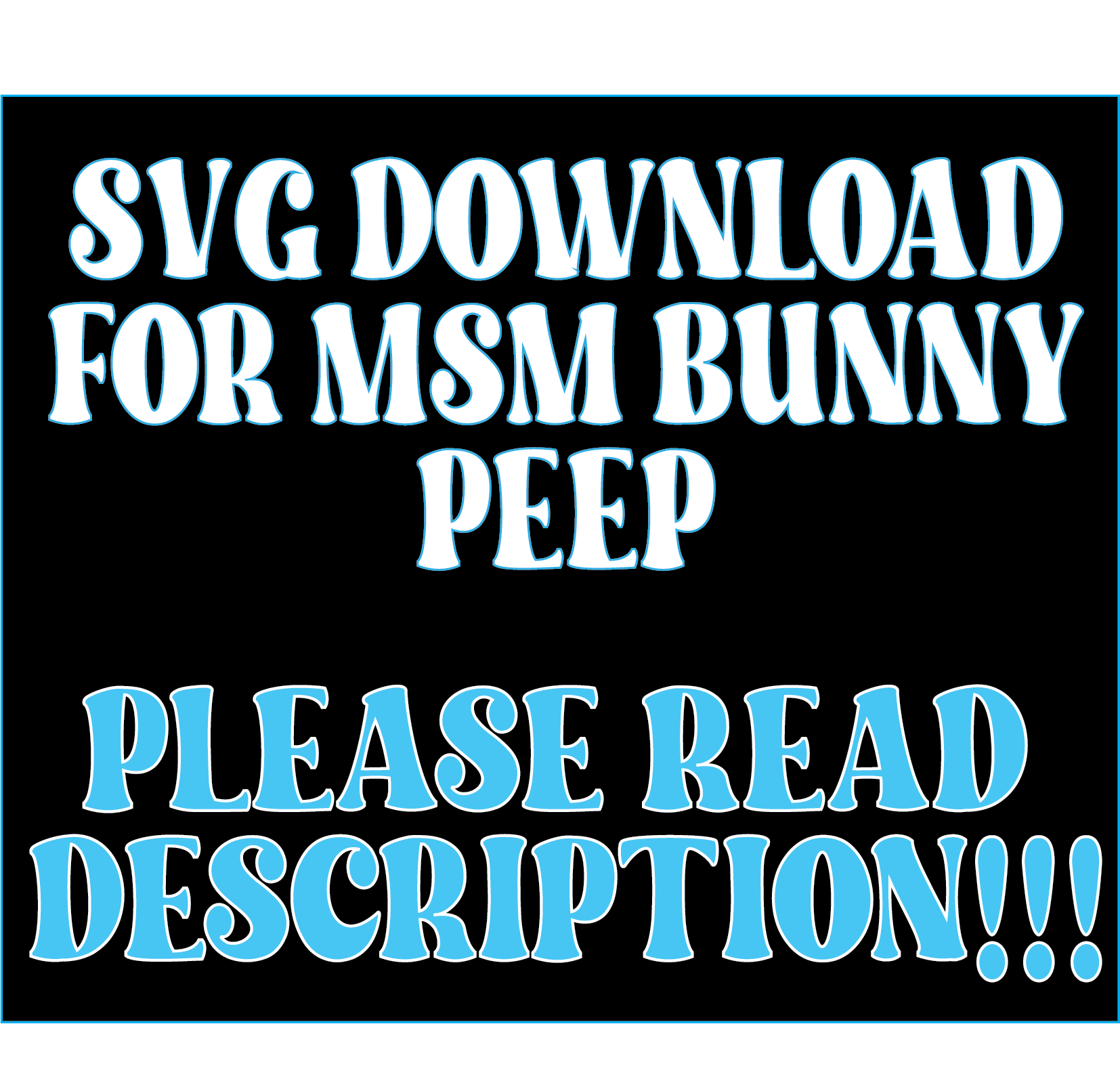 MSM Bunny Peep *SVG Digital File* – Midnightsunmolds