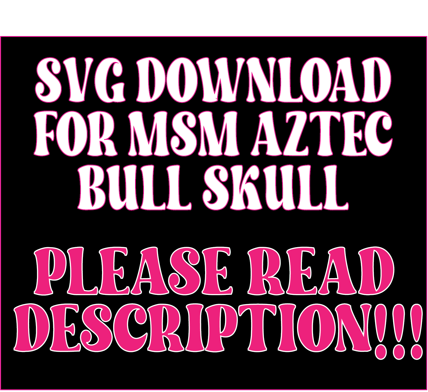 MSM Aztec Bull Skull *SVG Digital File* – Midnightsunmolds